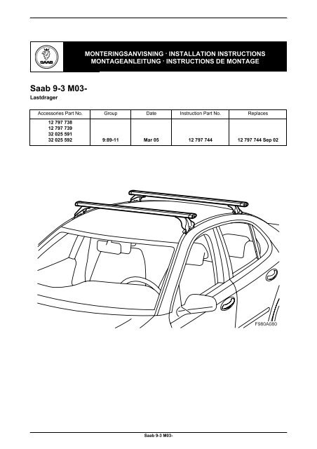 Saab 9-3 M03- - SaabDocs.com
