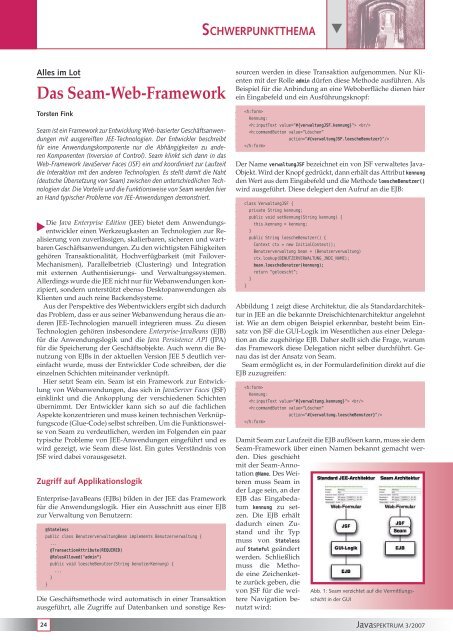 Das Seam-Web-Framework