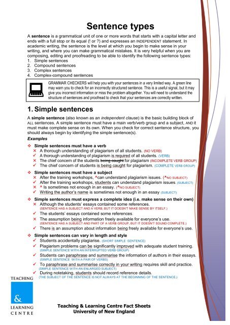 Proper Sentence Structure