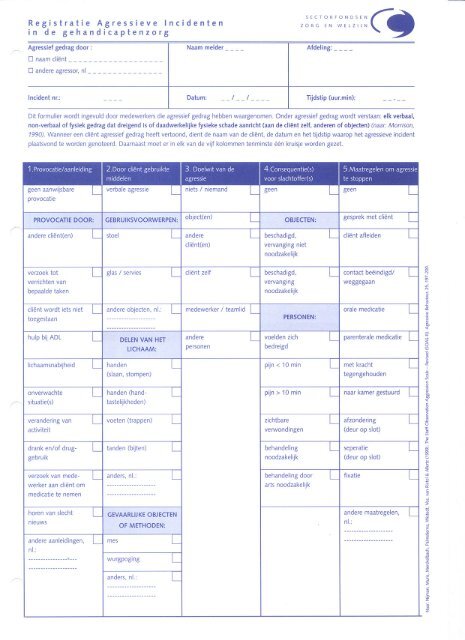 SOAS-R - Veilige zorg, ieders zorg