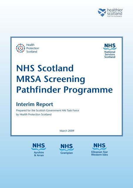 NHS Scotland MRSA Screening Pathfinder Programme