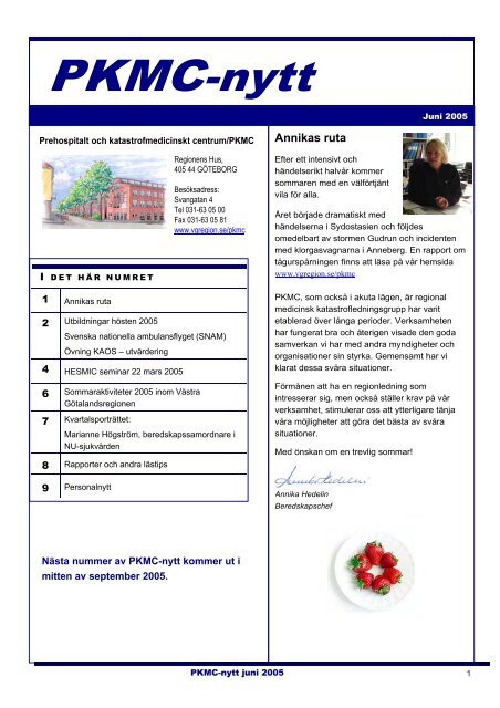 PKMC-nytt - Västra Götalandsregionen