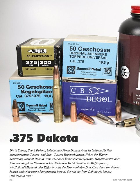 375 Dakota - Jagen Weltweit