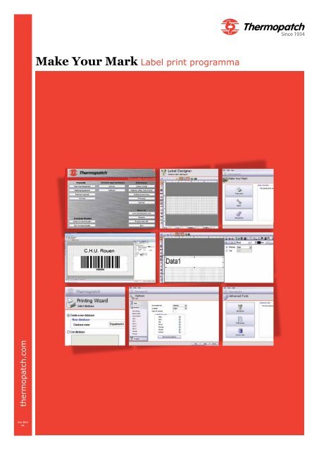 Make Your Mark Label print programma - Thermopatch