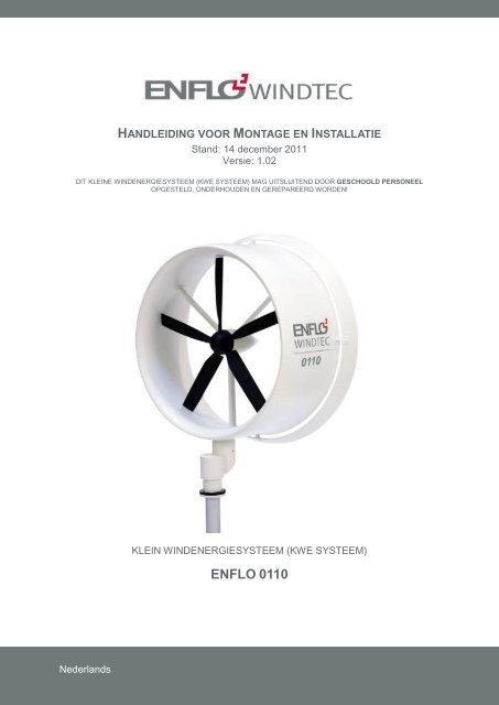 3. Montagehandleiding Enflo 0110 - Technea