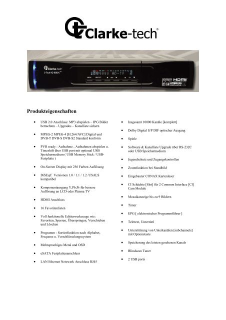 Clarke Tech 5000 HD Combo plus