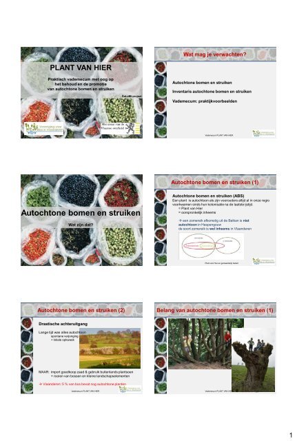 Vademecum PLANT VAN HIER - Provincie West-Vlaanderen