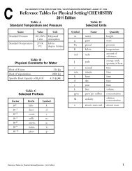 Reference Tables for Physical Setting/PHYSICS - p-12