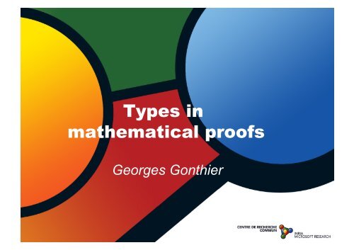 Types in mathematical proofs