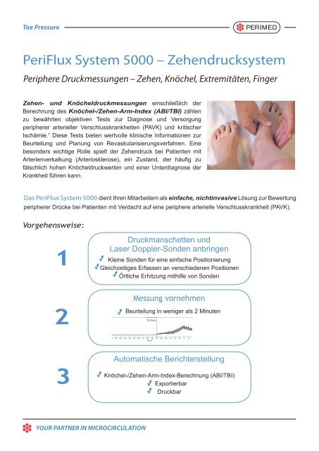 PeriFlux System 5000 – Zehendrucksystem - Perimed