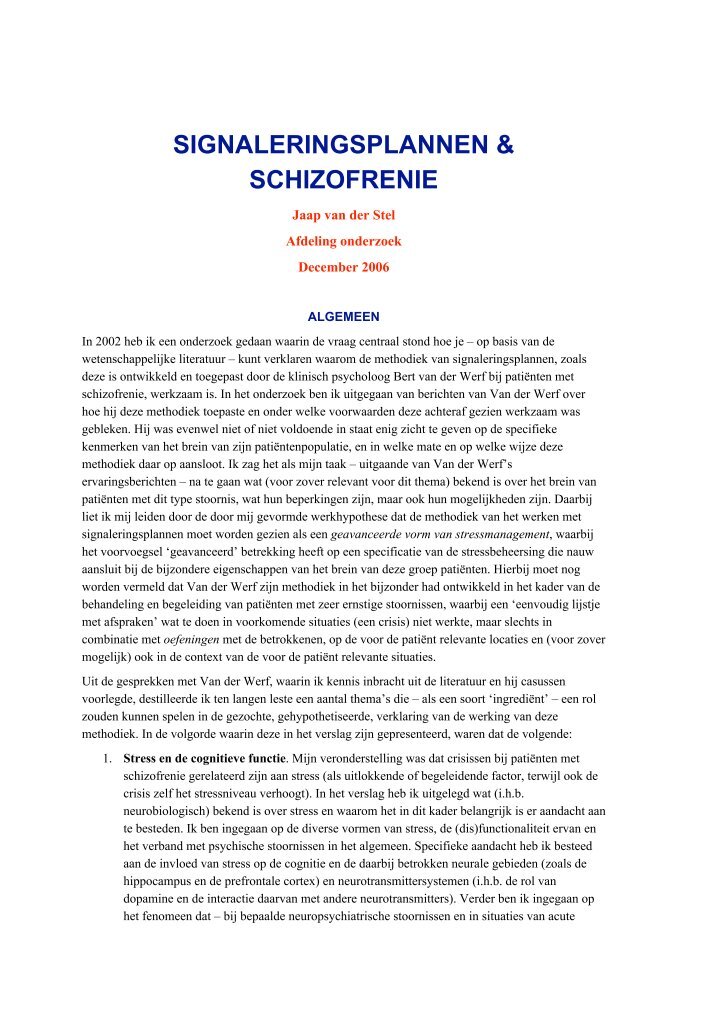 Signaleringsplannen Magazines