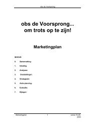 Voorbeeld publiciteitsplan - Scholen met Succes