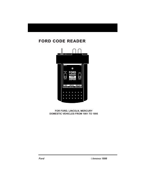 FORD CODE READER
