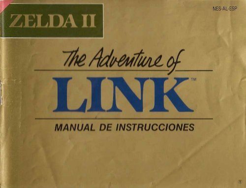 Manual Zelda 2: The Adventure of Link - Manuales de videojuegos