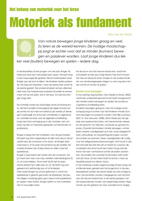Motoriek als fundament - ThiemeMeulenhoff