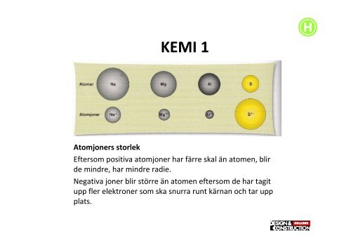 Atomjoners storlek KEMI 1