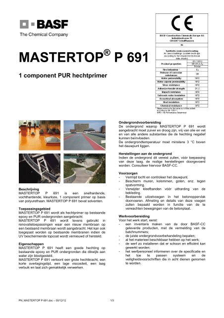 MASTERTOP P 691 - Basf