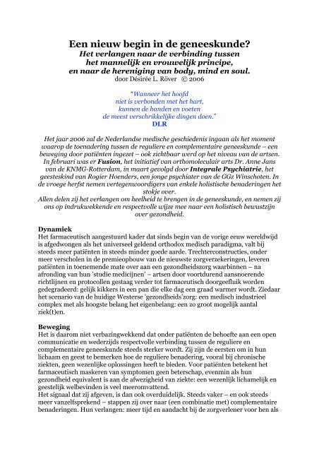 Verbinding reguliere en complementaire ... - Desiree Rover