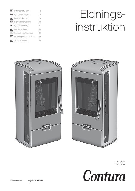 Eldningsinstruktion - Contura