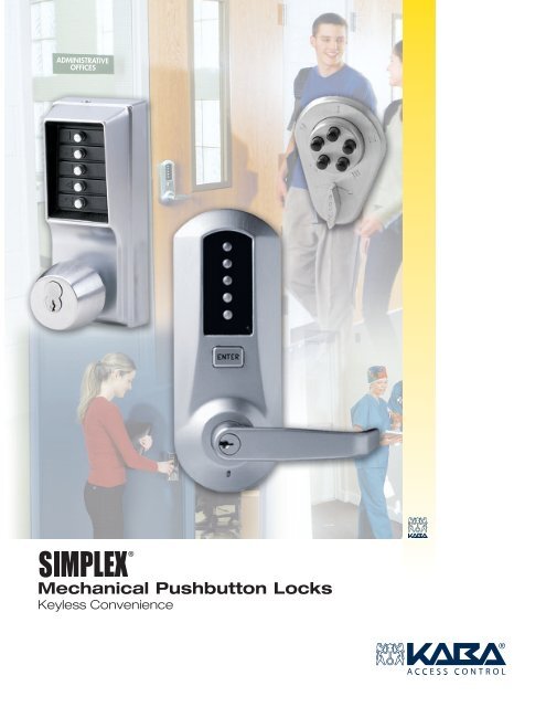 Mechanical Pushbutton Locks - Kaba Ilco