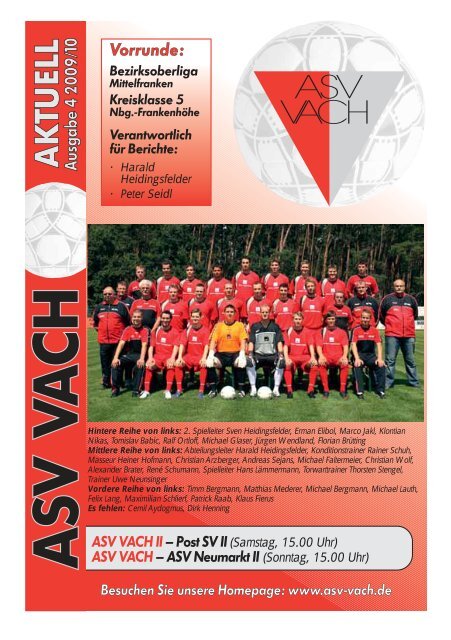 Spieler-Kader - ASV Vach