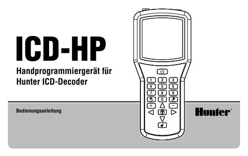 Handprogrammiergerät für Hunter ICD-Decoder - Hunter Industries
