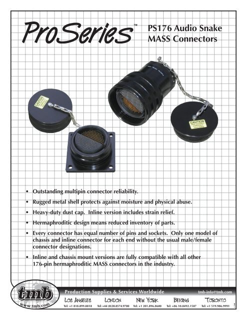 PS176 Audio Snake MASS Connectors