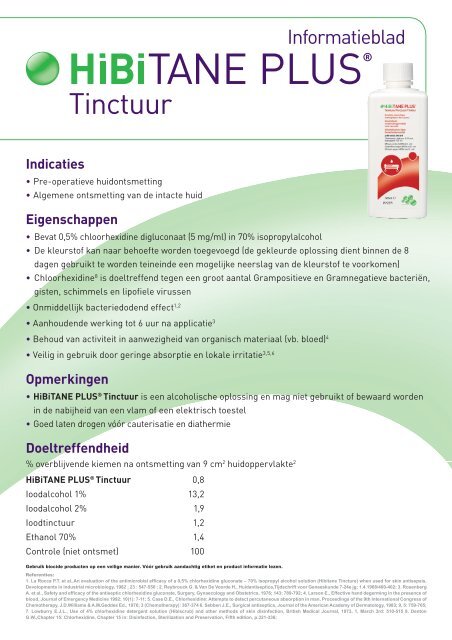 HiBiTANE PLUS® Tinctuur - Mölnlycke Health Care