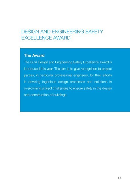 design and engineering safety excellence award - Building ...