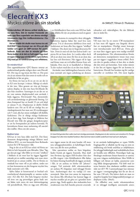 Elecraft KX3 - SM0JZT