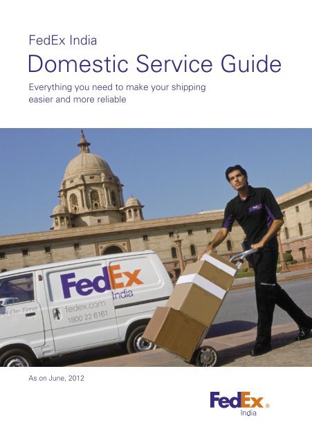 FedEx India Domestic Service Guide