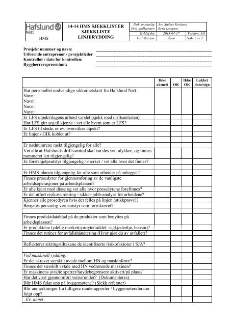 14_14_HMS_sjekkliste_linjerydding - Nettbiblioteket - Hafslund