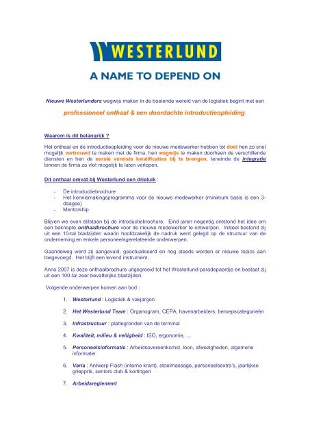 Met een goed & degelijk onthaal van nieuwe medewerkers ... - logos
