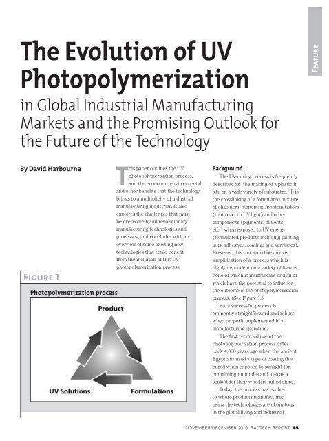 The Evolution of UV Photopolymerization