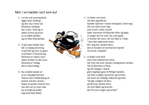 Mel. I en kælder sort som kul