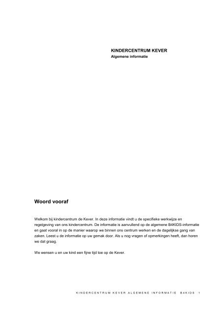 Algemene informatie Kever