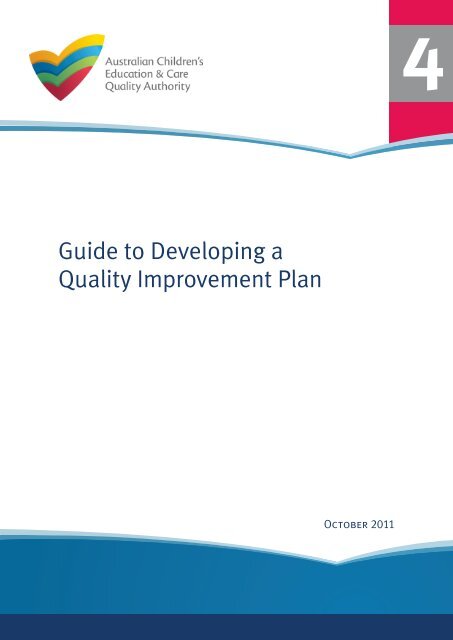 (4a) Guide to Developing a Quality Improvement Plan - ACECQA