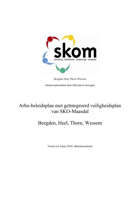 Arbo-beleidsplan met geïntegreerd ... - SKO-Maasdal.nl