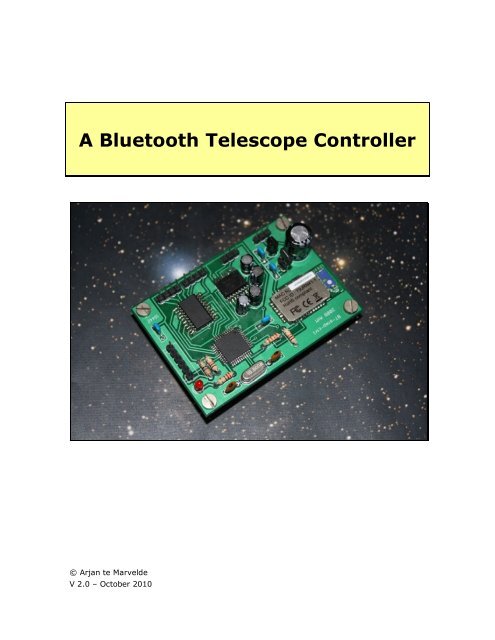A Bluetooth Telescope Controller - ATM