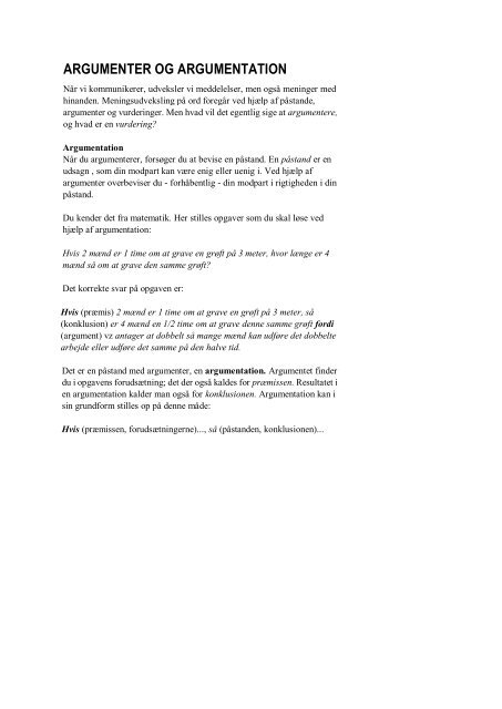 ARGUMENTER OG ARGUMENTATION.pdf