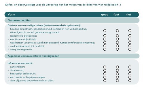Oefen- en observatielijst