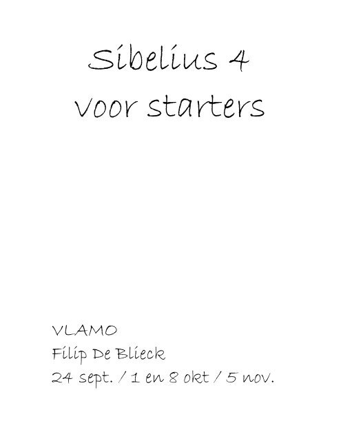 Sibelius 4 voor starters - Academie Weblog ICT