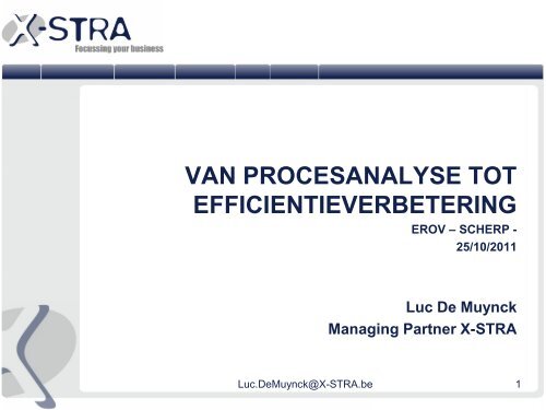 Van procesanalyse tot efficiëntieverbetering - Erov