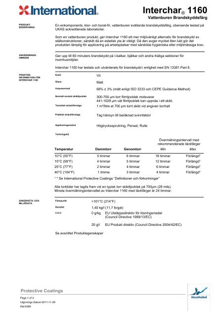 Interchar® 1160 - International Paint Protective Coatings