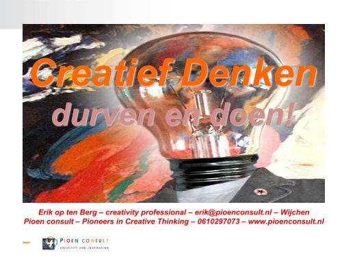 2 Creatief denken en durven doen - BKK