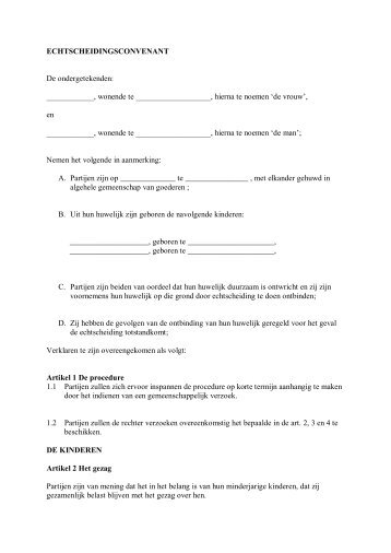 Echtscheidingsconvenant Magazines