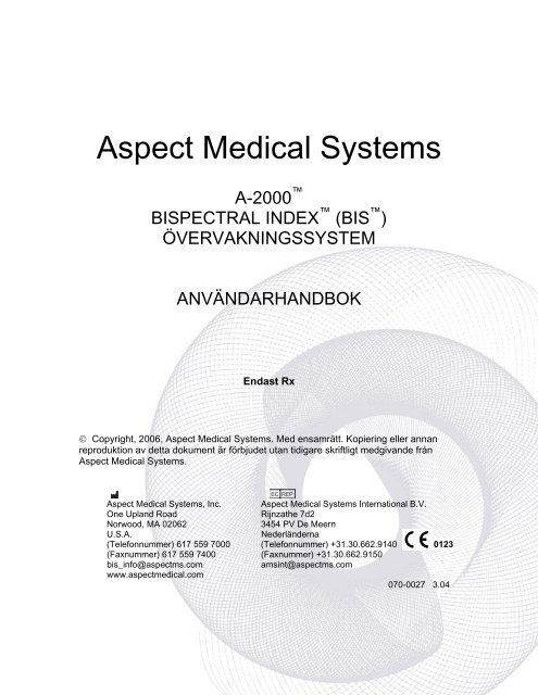 Aspect Medical Systems - BIS