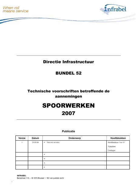 SPOORWERKEN - Infrabel