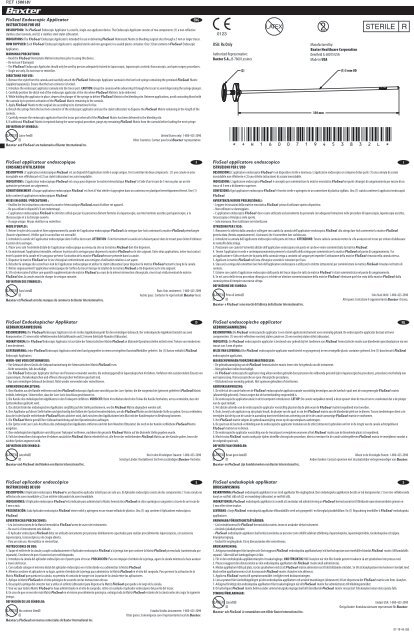 FloSeal applicatore endoscopico FloSeal Endoscopic Applicator ...