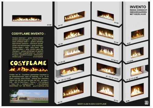 Cosyflame Afmetingen brochure - VAN RAEMDONCK